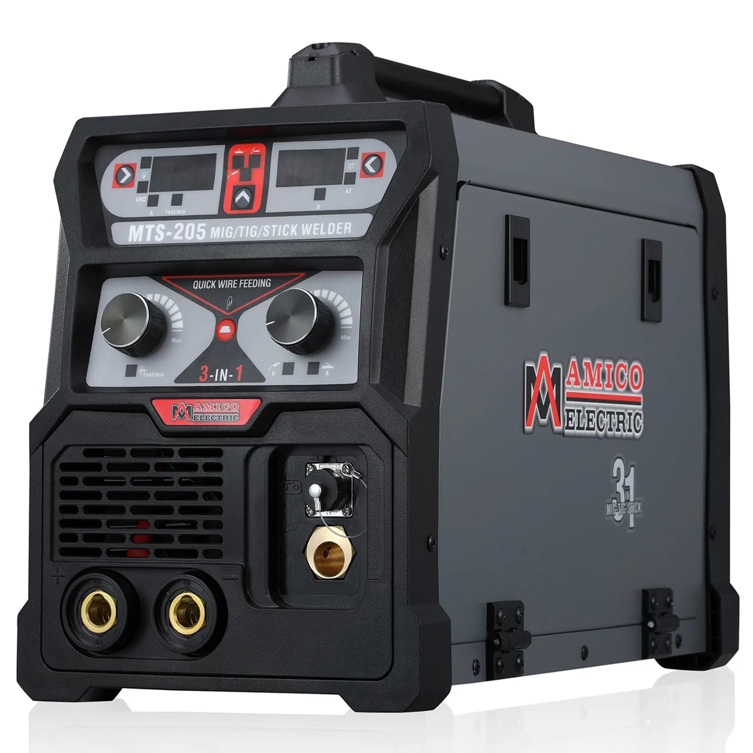 MTS-205, 205-Amp MIG MAG Flux-cored Lift-TIG Stick Arc 3-in-1 DC Inver ...