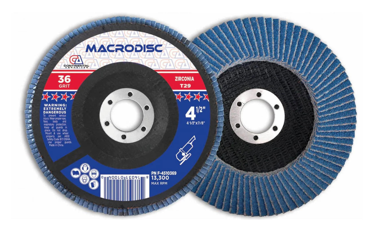 4 1/2" T29 Zirconia Standard Flap Disc For Metal Grinding – Welding ...